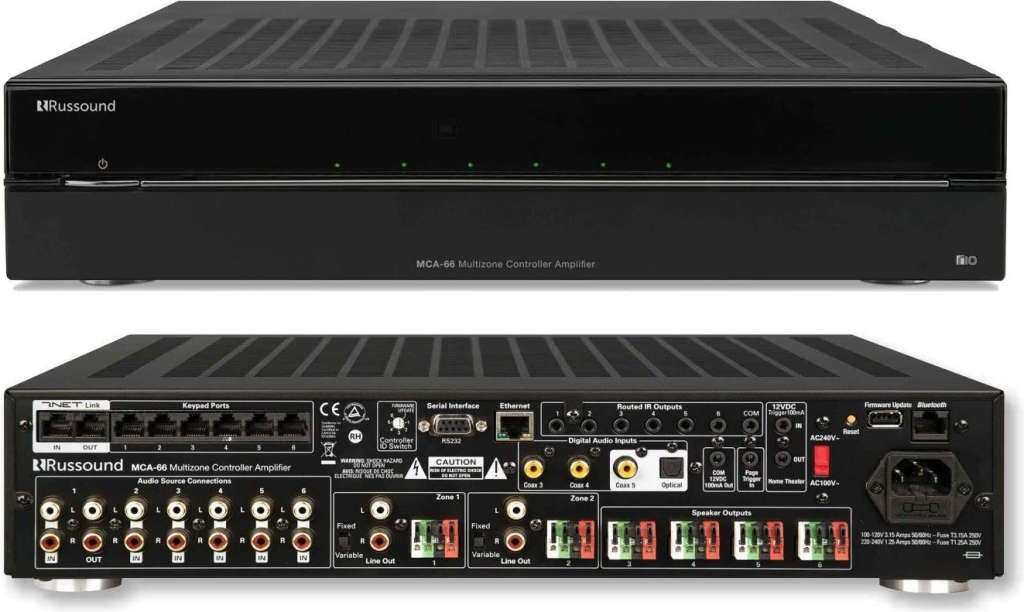 Amplifiers & Processors - Russound MCA-66 6 Channel Controller Multi Zone Amplifier Multi-zone ...
